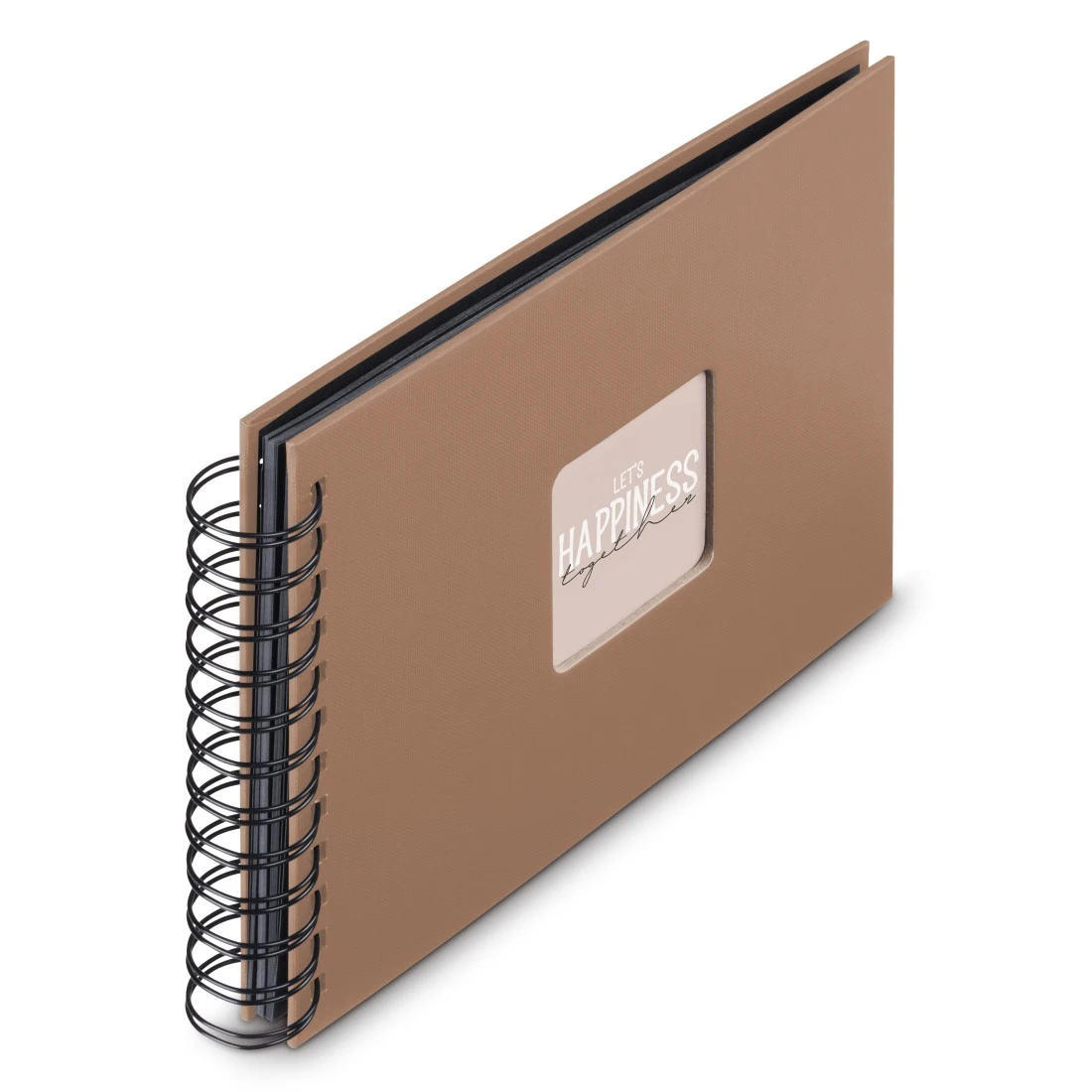 Hama Nordics | "Fine Art" Spiral Album, 24x17 cm, 50 Black Pages, Mousse