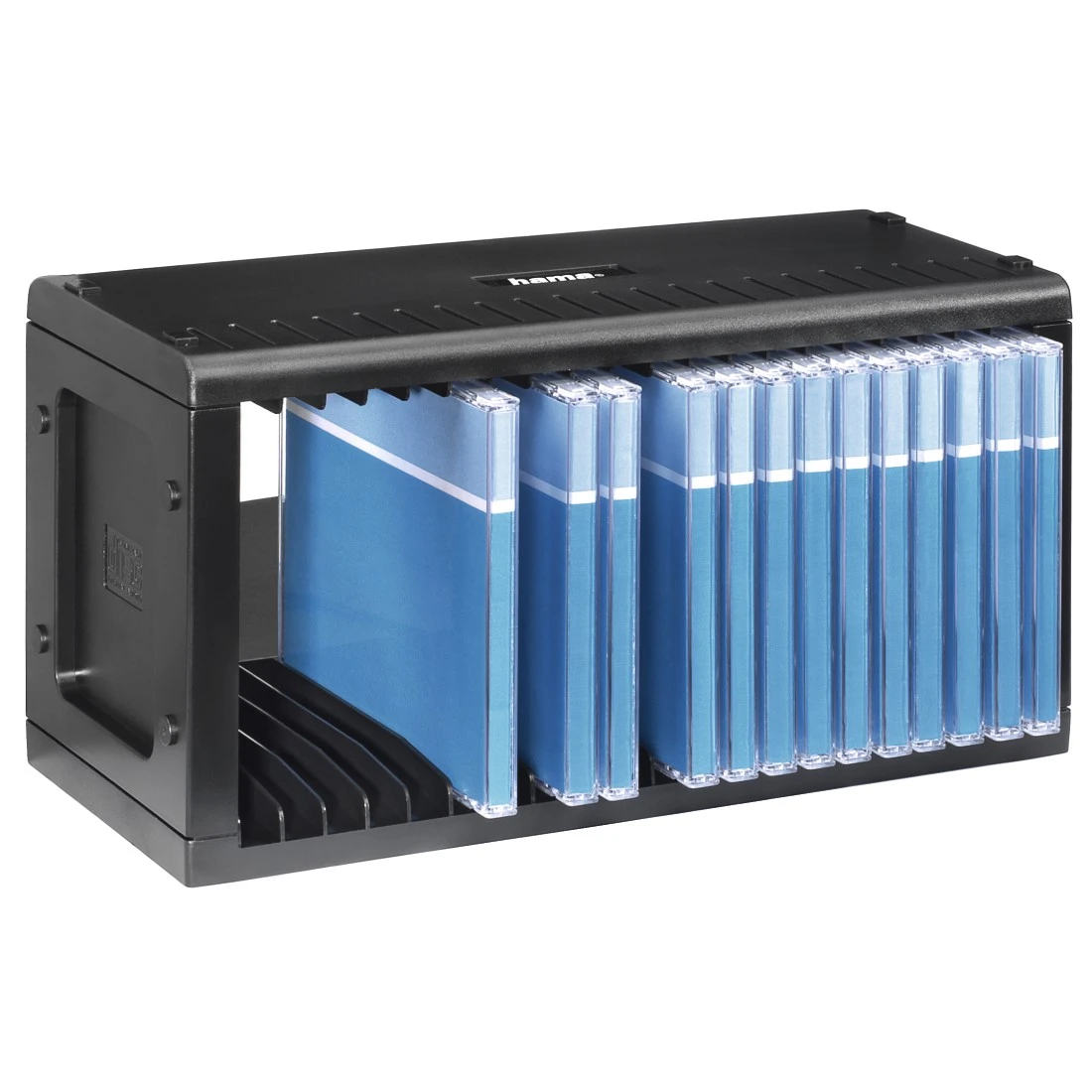 CD Rack 20, black | Hama | Hama Nordics