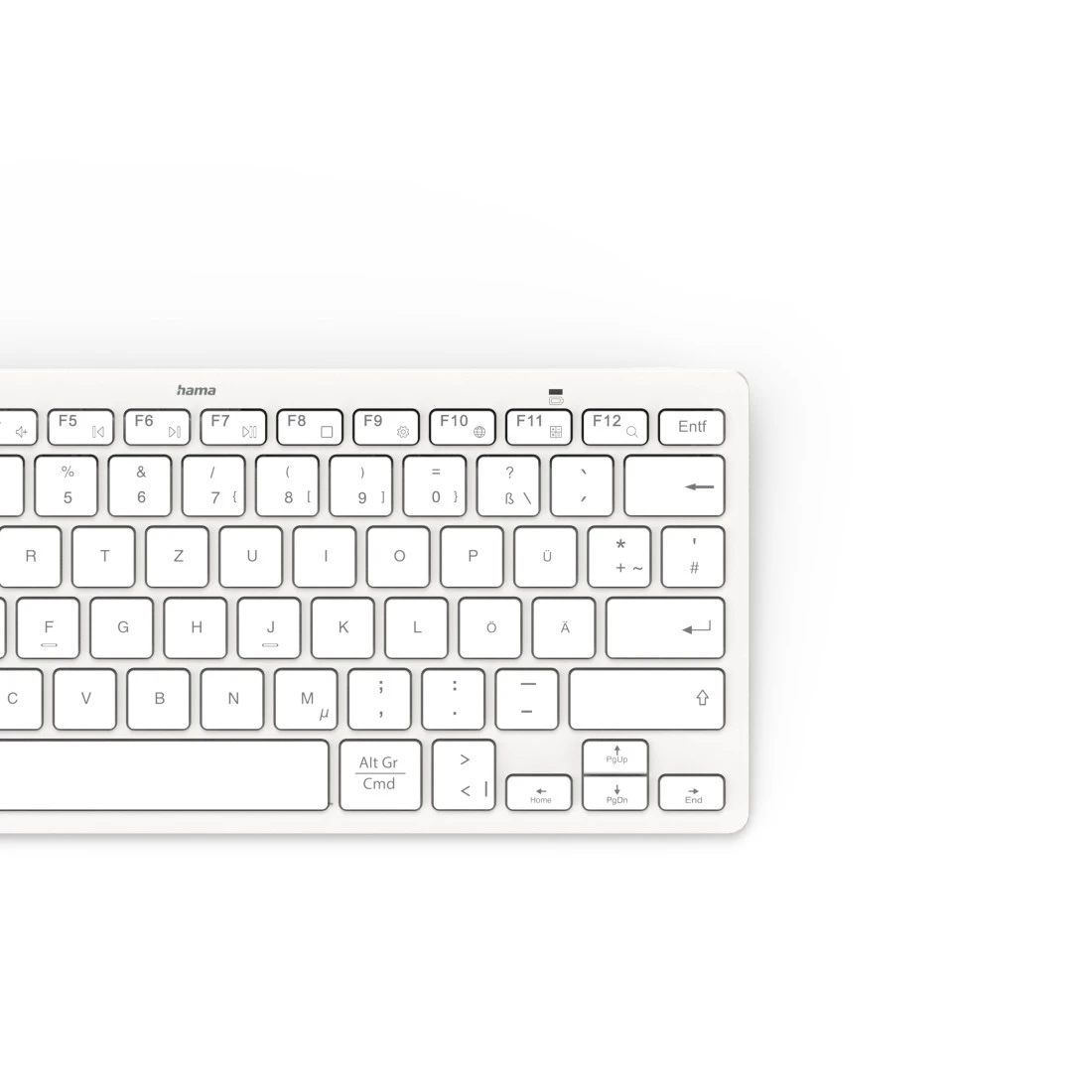 Hama Nordics | Bluetooth® "KEY4ALL X510" Keyboard, silver/white, QWERTZ