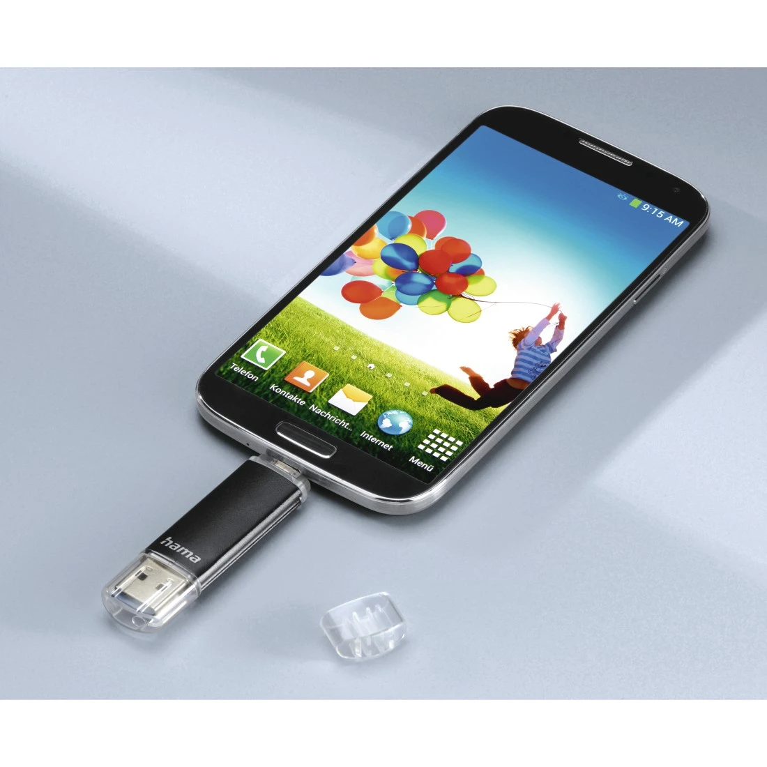 "Laeta Twin" USB Flash Drive, USB 3.0, 64GB, 40MB/s, black | Hama