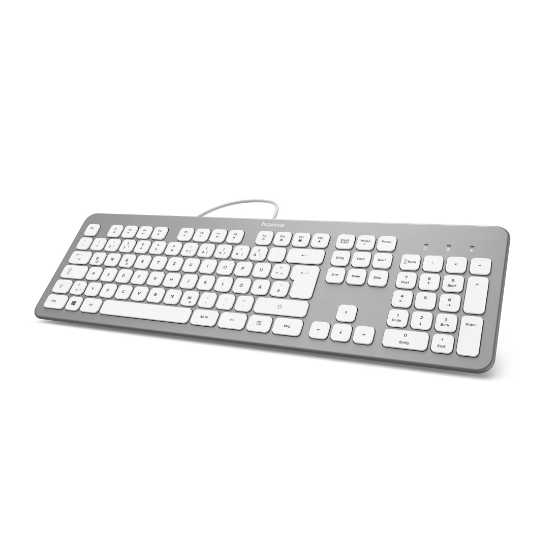 Hama Nordics | "KC-700" Keyboard, silver/white