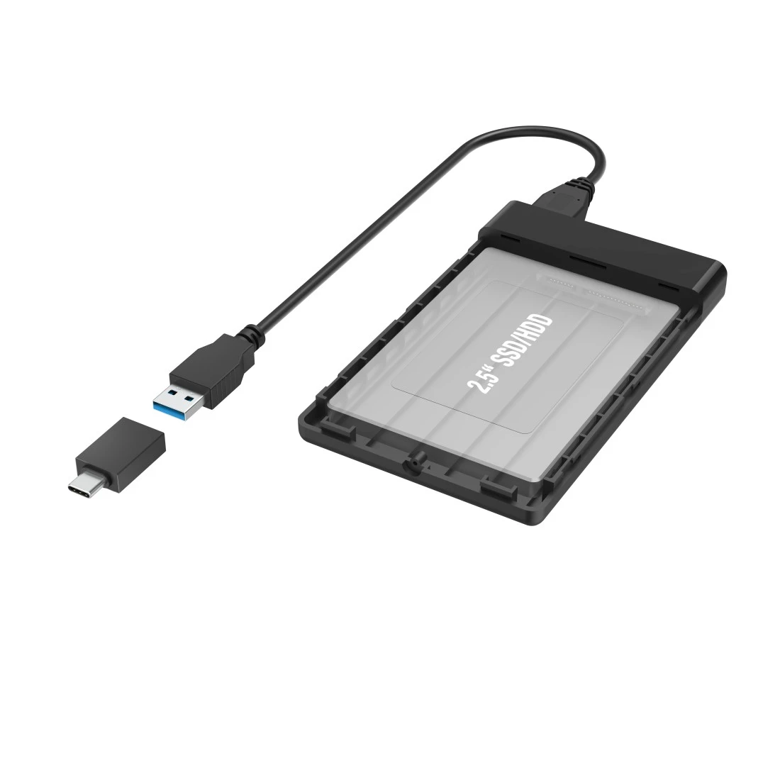 USB hard disk housing for 2.5" SSD and HDD hard disks | Hama