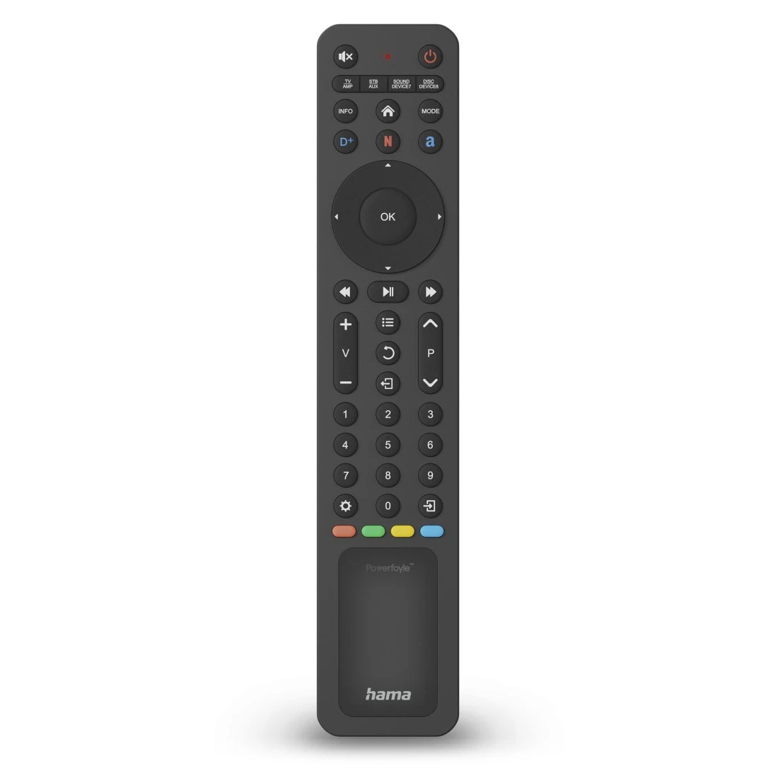 Hama Nordics | Universal TV Remote Control, IR, Solar, for 8 Devices ...